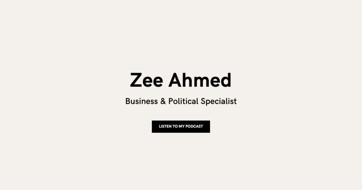 Zee Ahmed Website